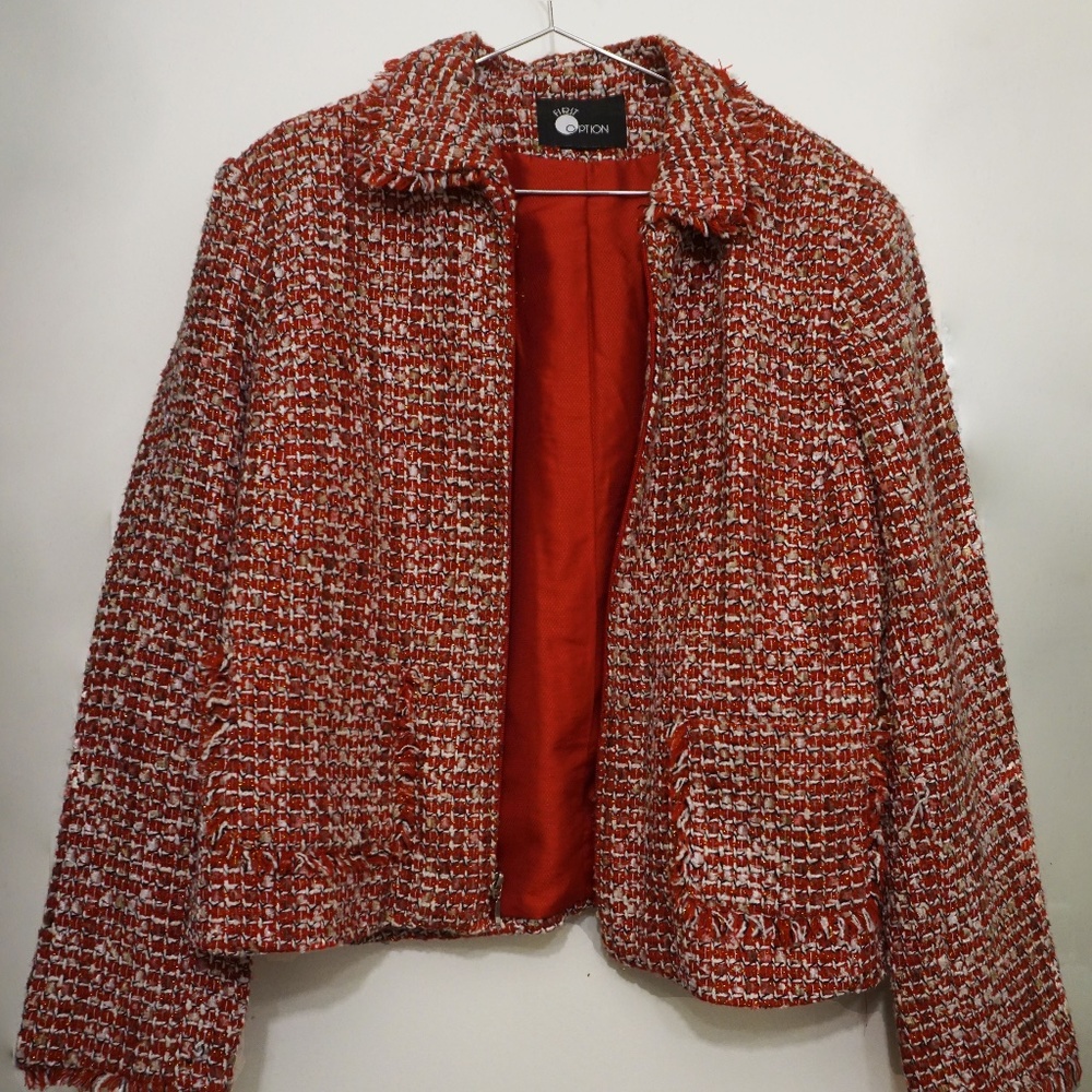 Vintage- Chanel Inspo Tweed Jacket - Gem